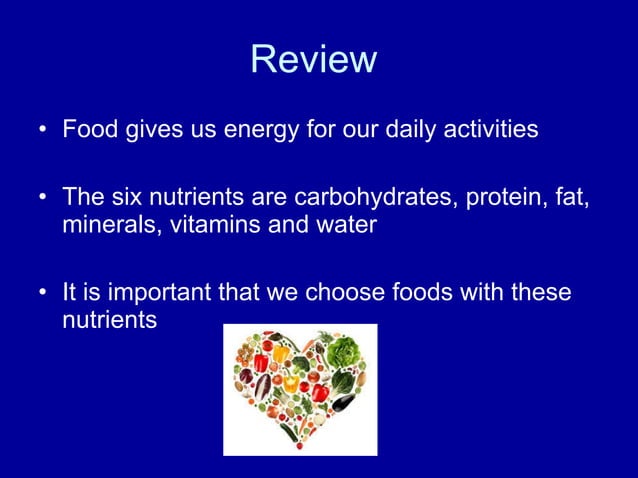 The 6 nutrients | PPT