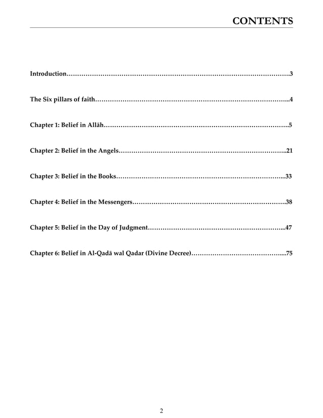 The 6 pillars_of_emaan Ibn Taymia | PDF