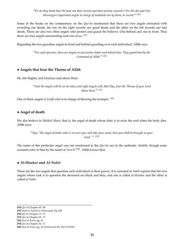 The 6 pillars_of_emaan Ibn Taymia | PDF