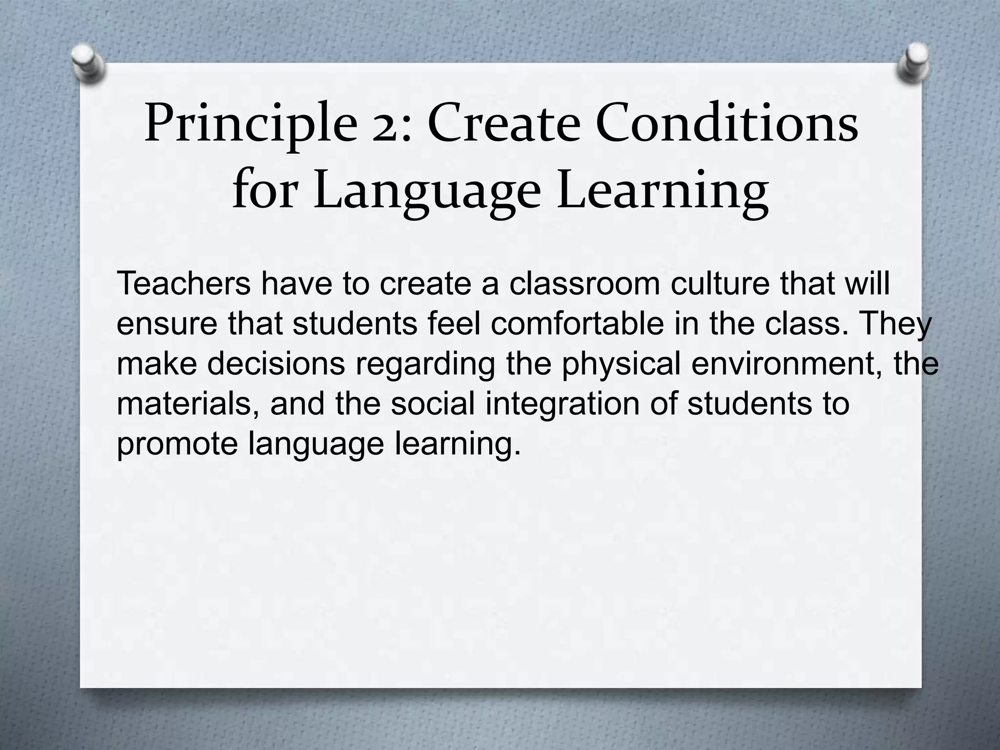The 6 principles for exemplary teaching of english (group 2) | PPT