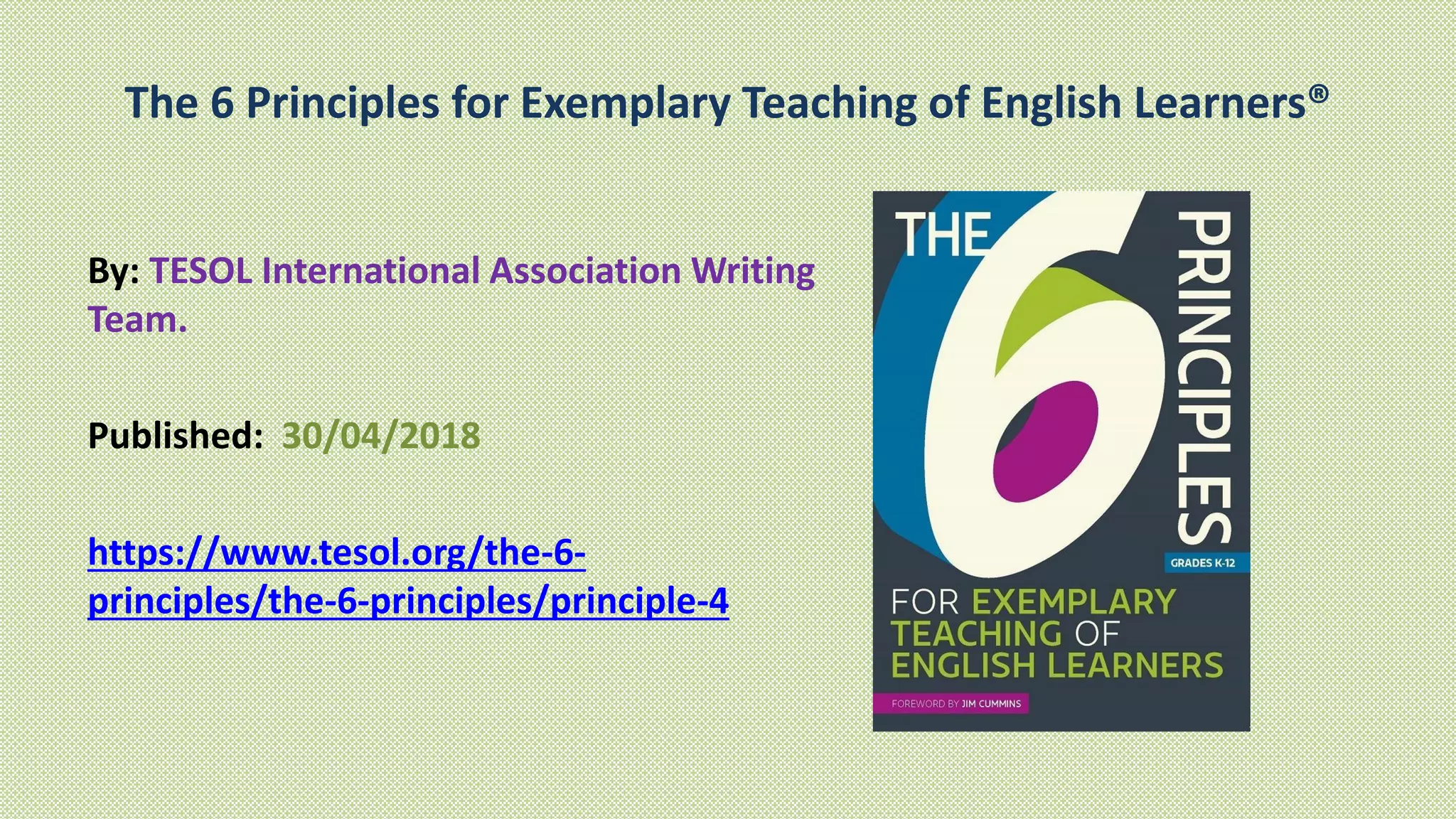 The 6 Principles for Exemplary Teaching of English Learners.pdf