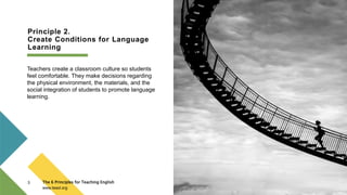 The 6 principles for teaching english | PPTX