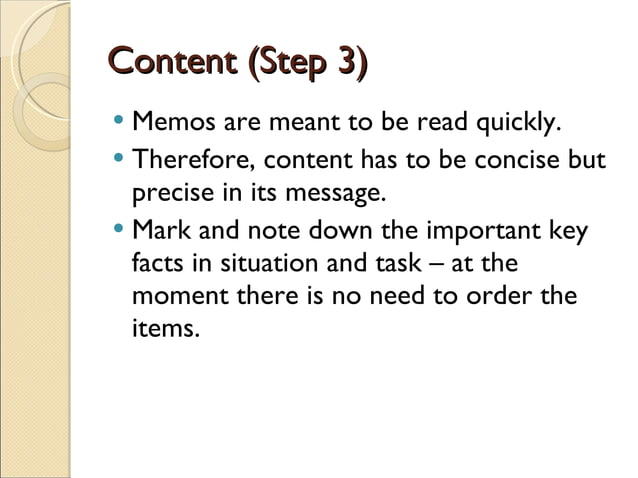 The 7 Step Plan For Writing Memos | PPT