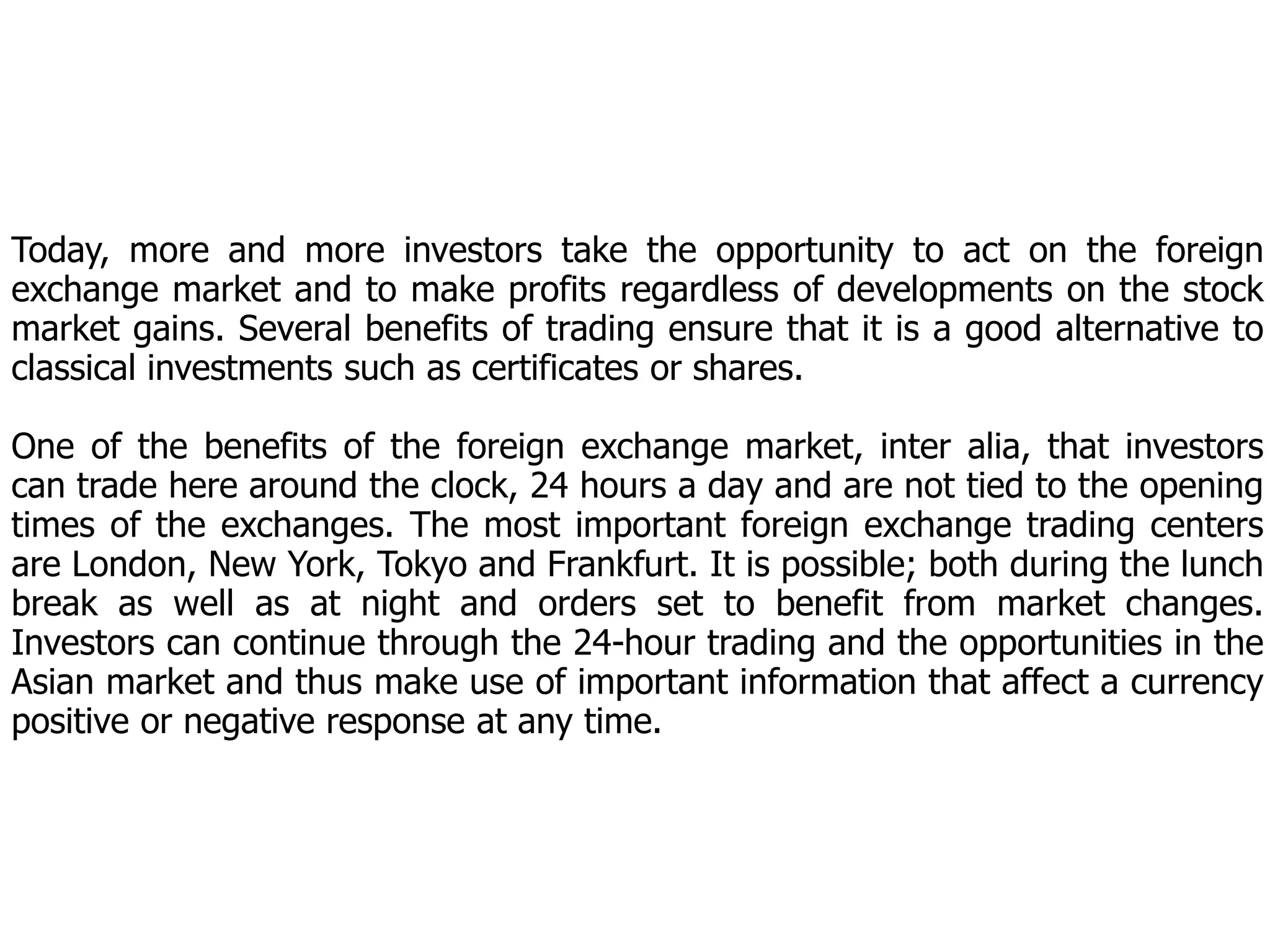 The 7 advantages of forex trading | PPT