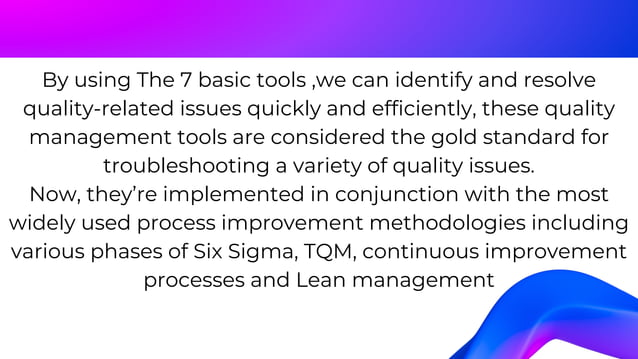 The 7 basic Quality Tools.pdf for helathcare | PPT