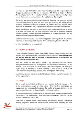 The 7 building blocks for IT Service Management success | PDF