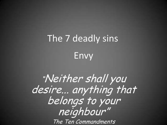 The 7 deadly sins | PPTX | Christianity | Religion & Spirituality
