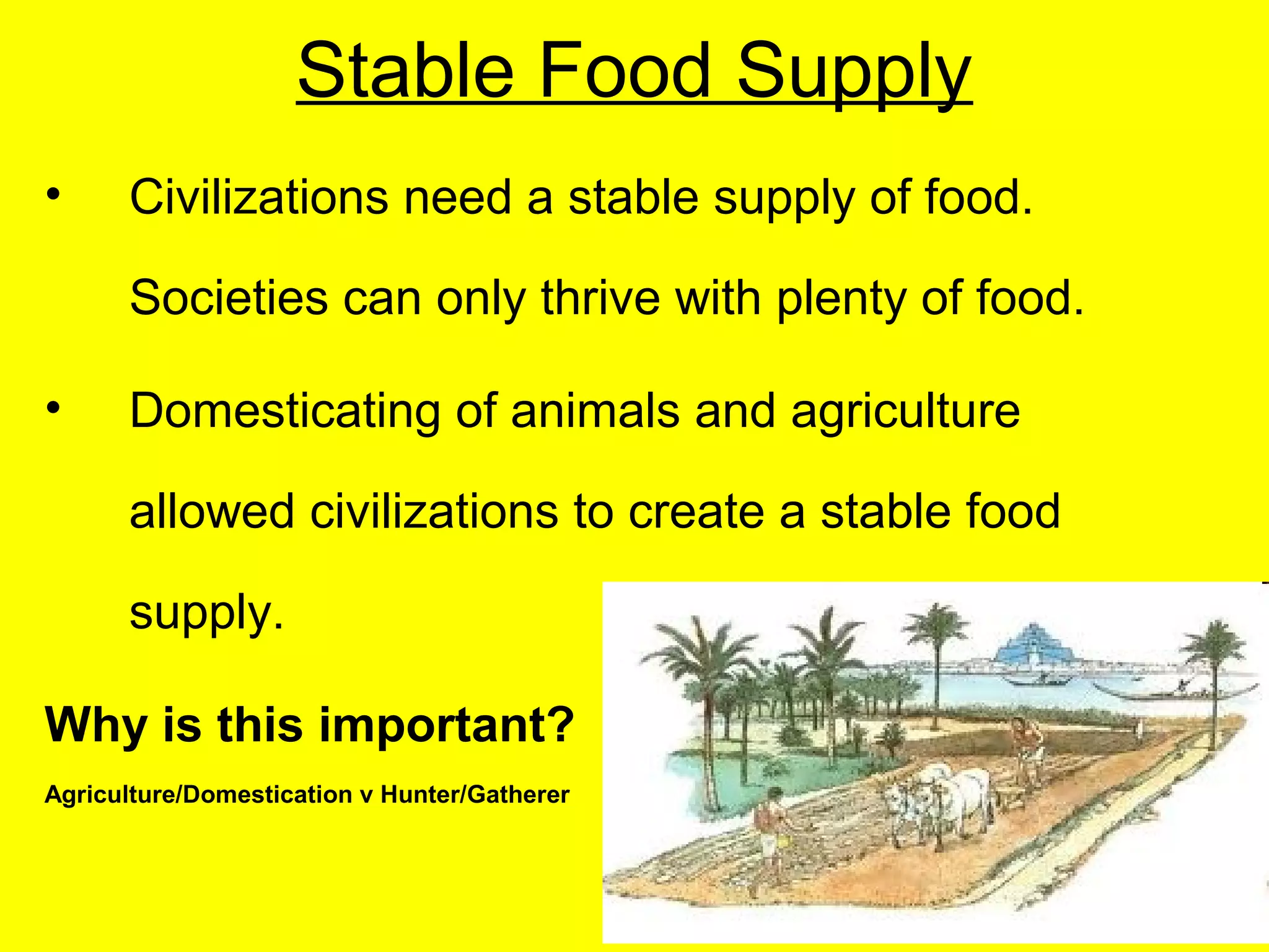 The 7 characteristics of a civilization | PPT