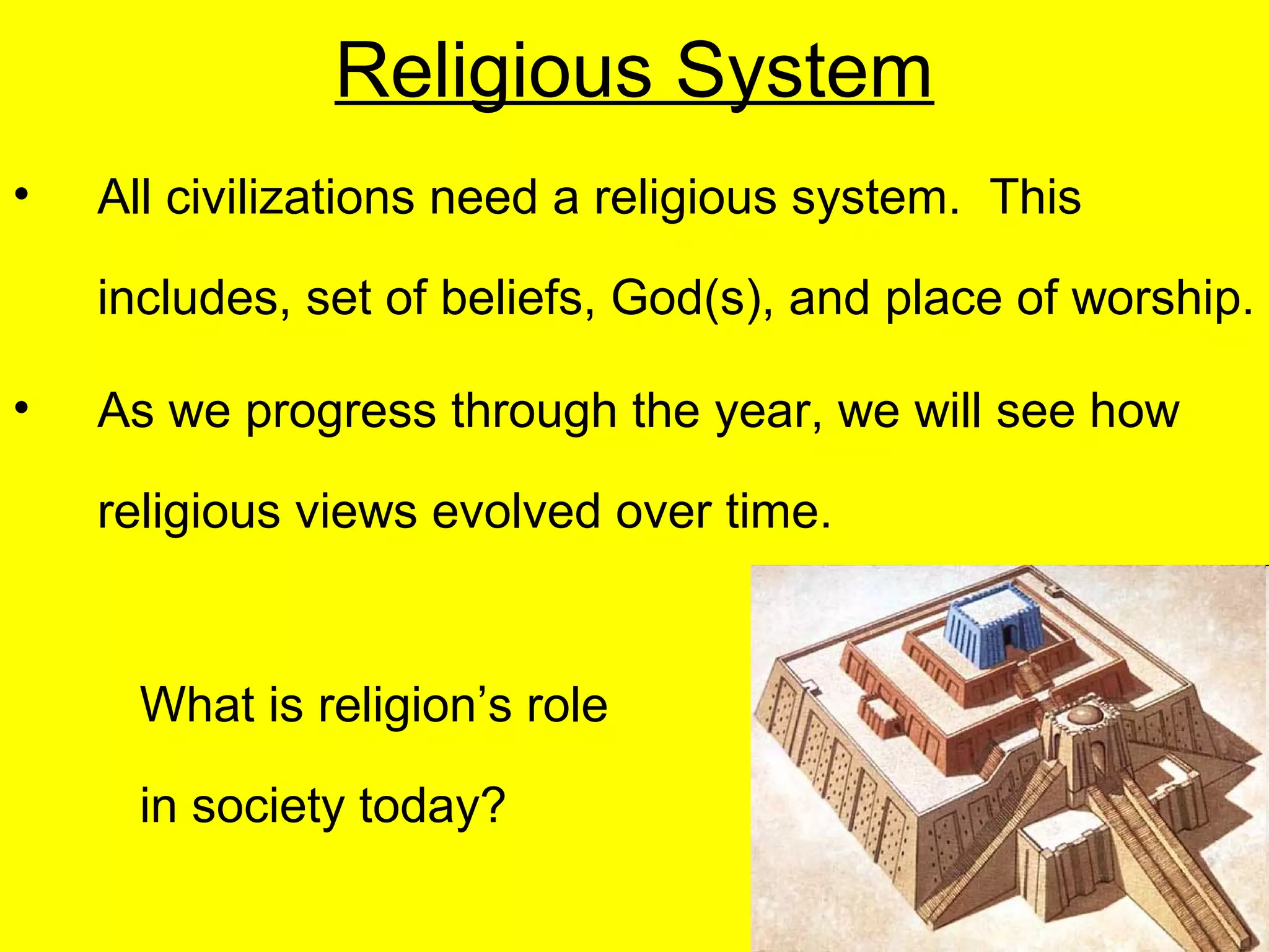 The 7 characteristics of a civilization | PPT
