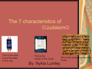 The 7 characteristics of judaism | PPT | Judaism | Religion & Spirituality