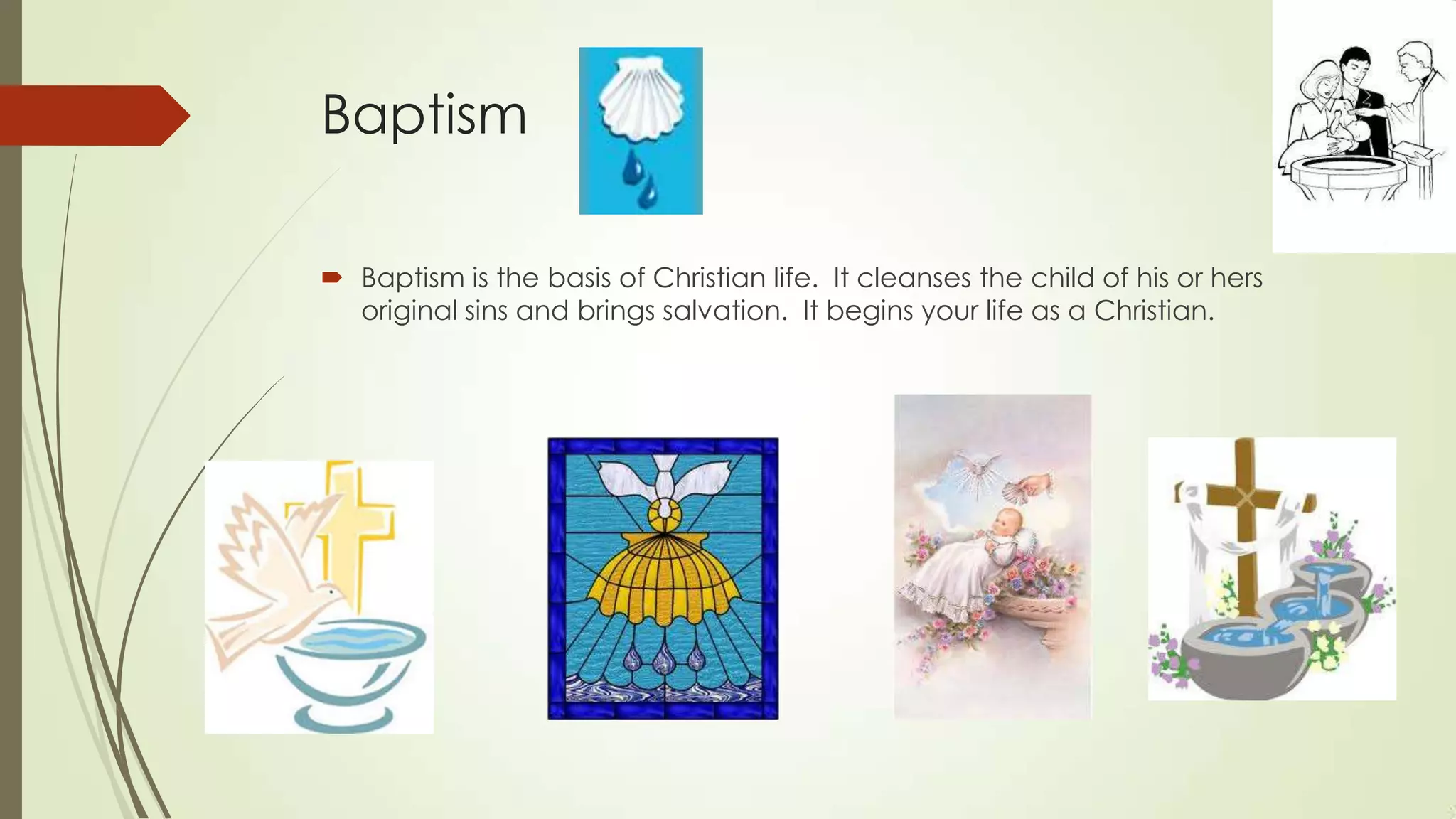 The 7 christian sacraments Picture book | PPTX