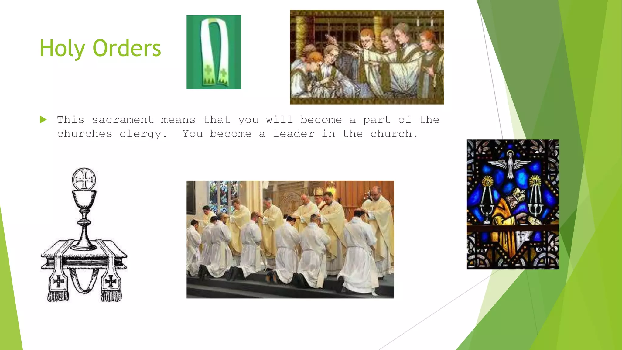 The 7 christian sacraments Picture book | PPTX