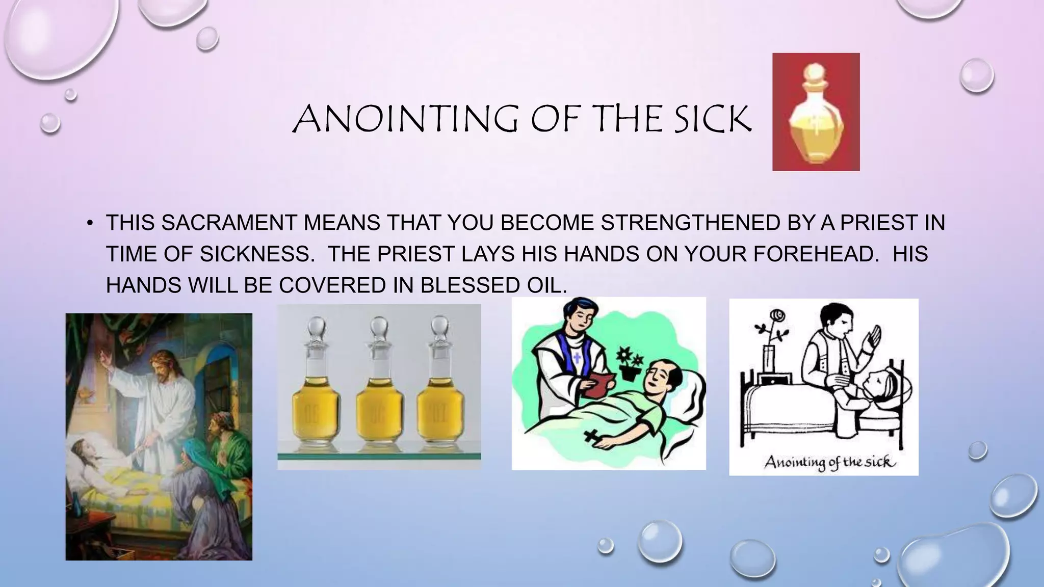 The 7 christian sacraments Picture book | PPTX