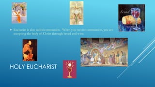 The 7 christian sacraments Picture book | PPTX