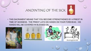 The 7 christian sacraments Picture book | PPTX