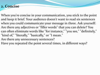 The 7 cs of communication | PPTX