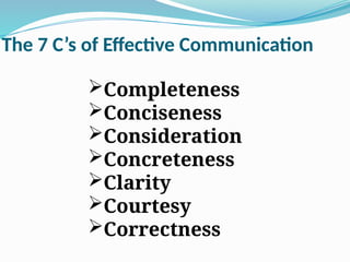 The 7 C's of Organizational Communication.pptx