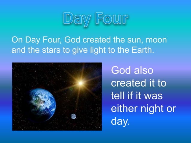 The 7 day creation | PPTX