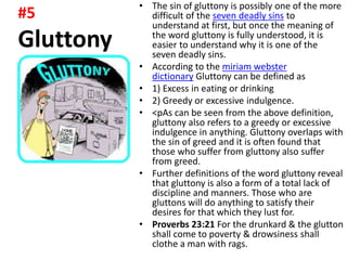 The 7 deadly sins | PPT