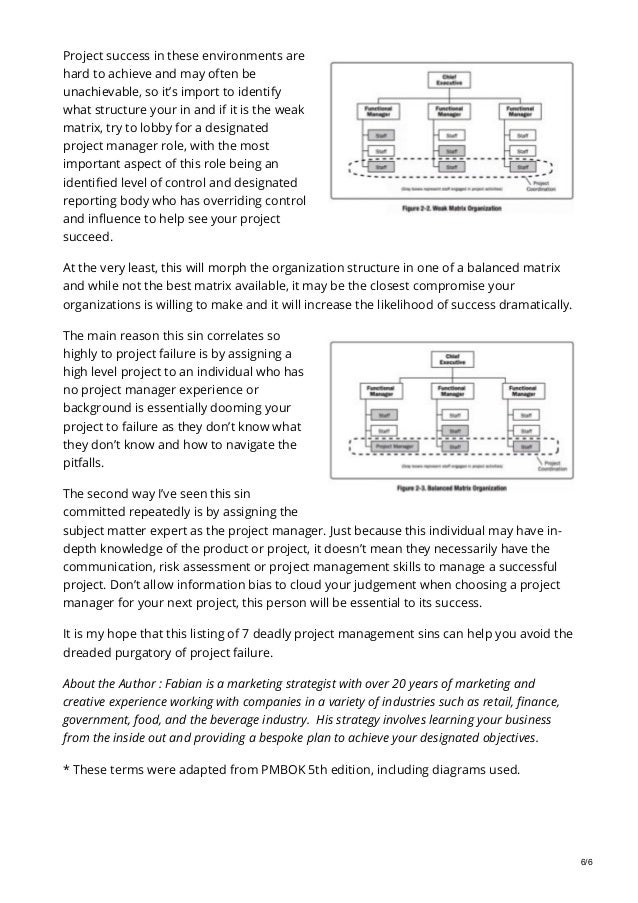 The 7 deadly sins of project management