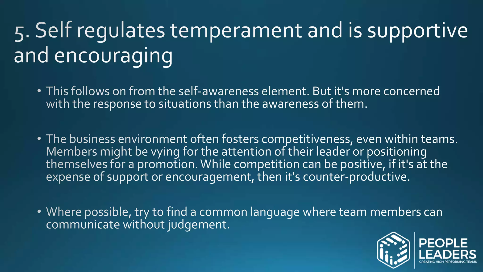 The 7 elements of a resilient team | PPTX