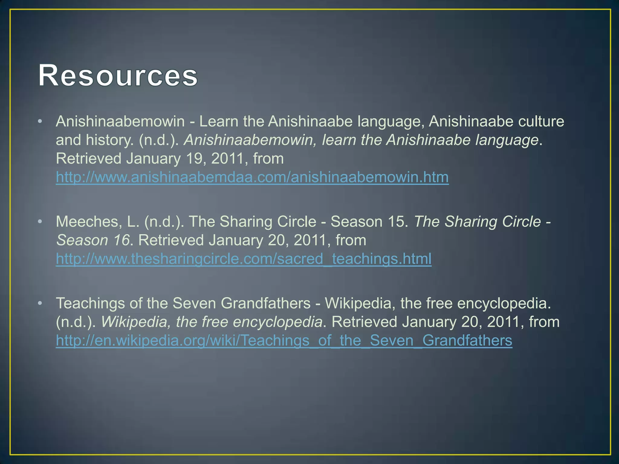 The 7 grandfather teachings | PPTX