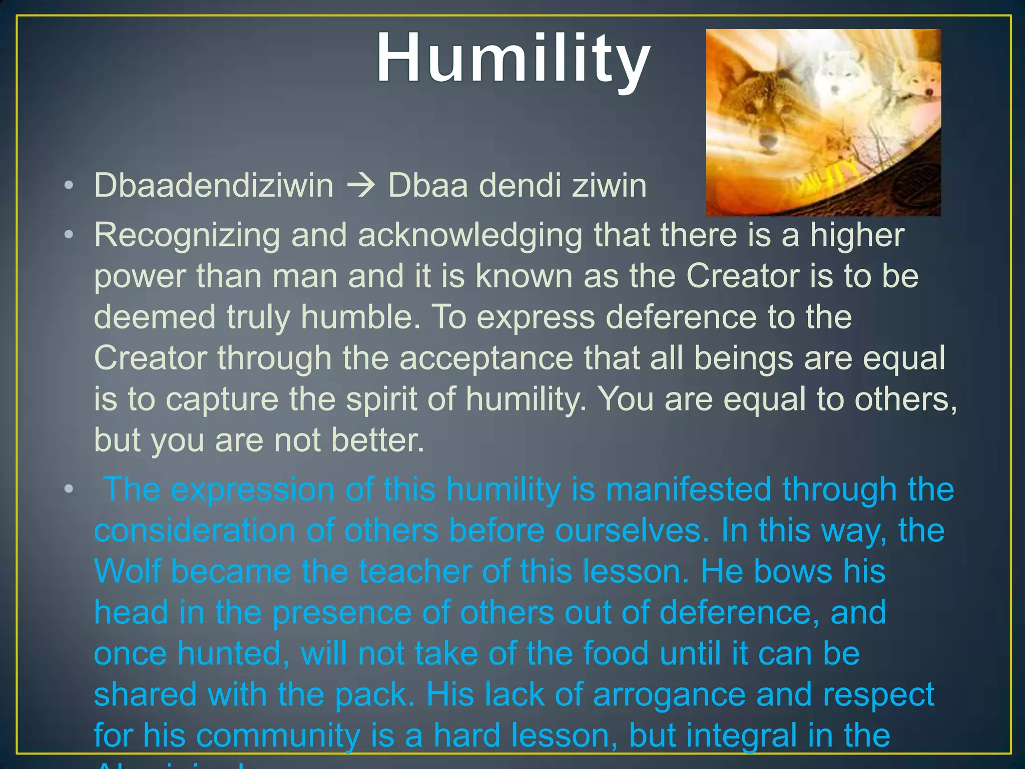 The 7 grandfather teachings | PPTX