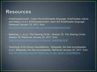 The 7 grandfather teachings | PPTX