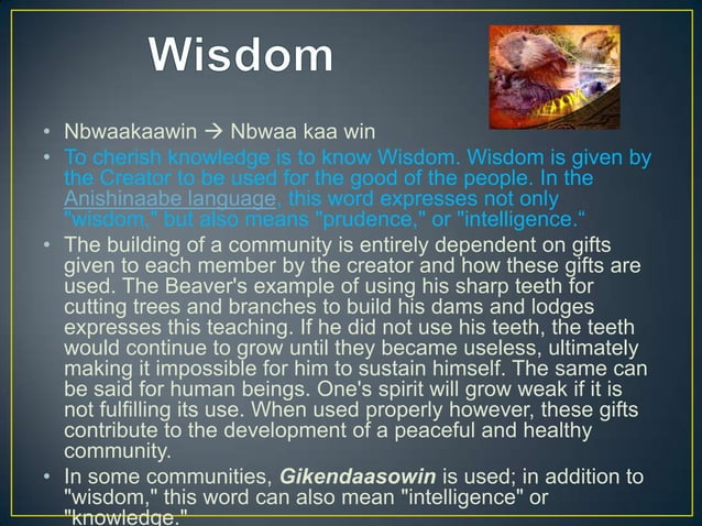 The 7 grandfather teachings | PPTX