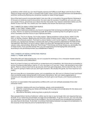The 7 habits | DOCX