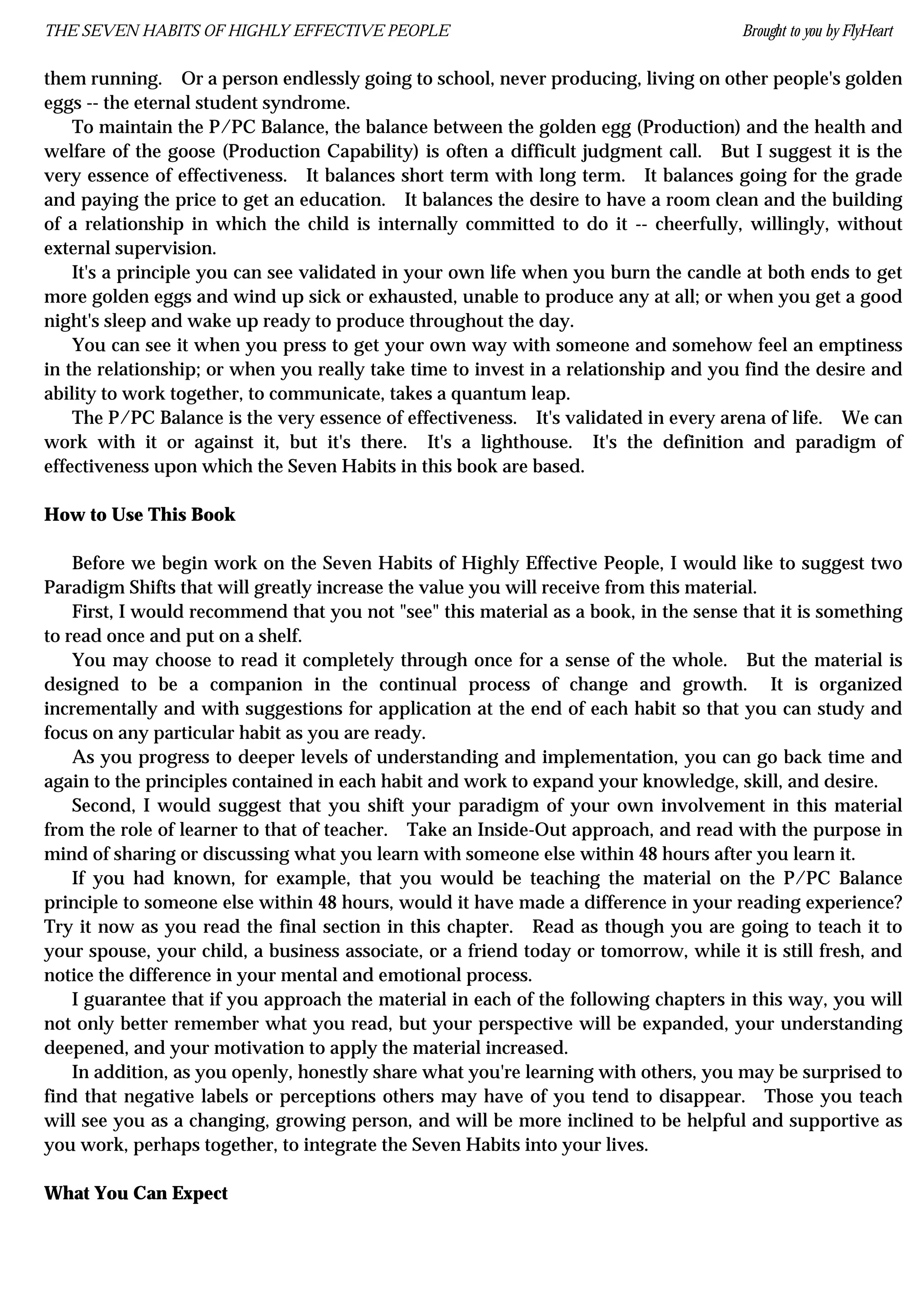 The 7 habits of highly effective people | PDF
