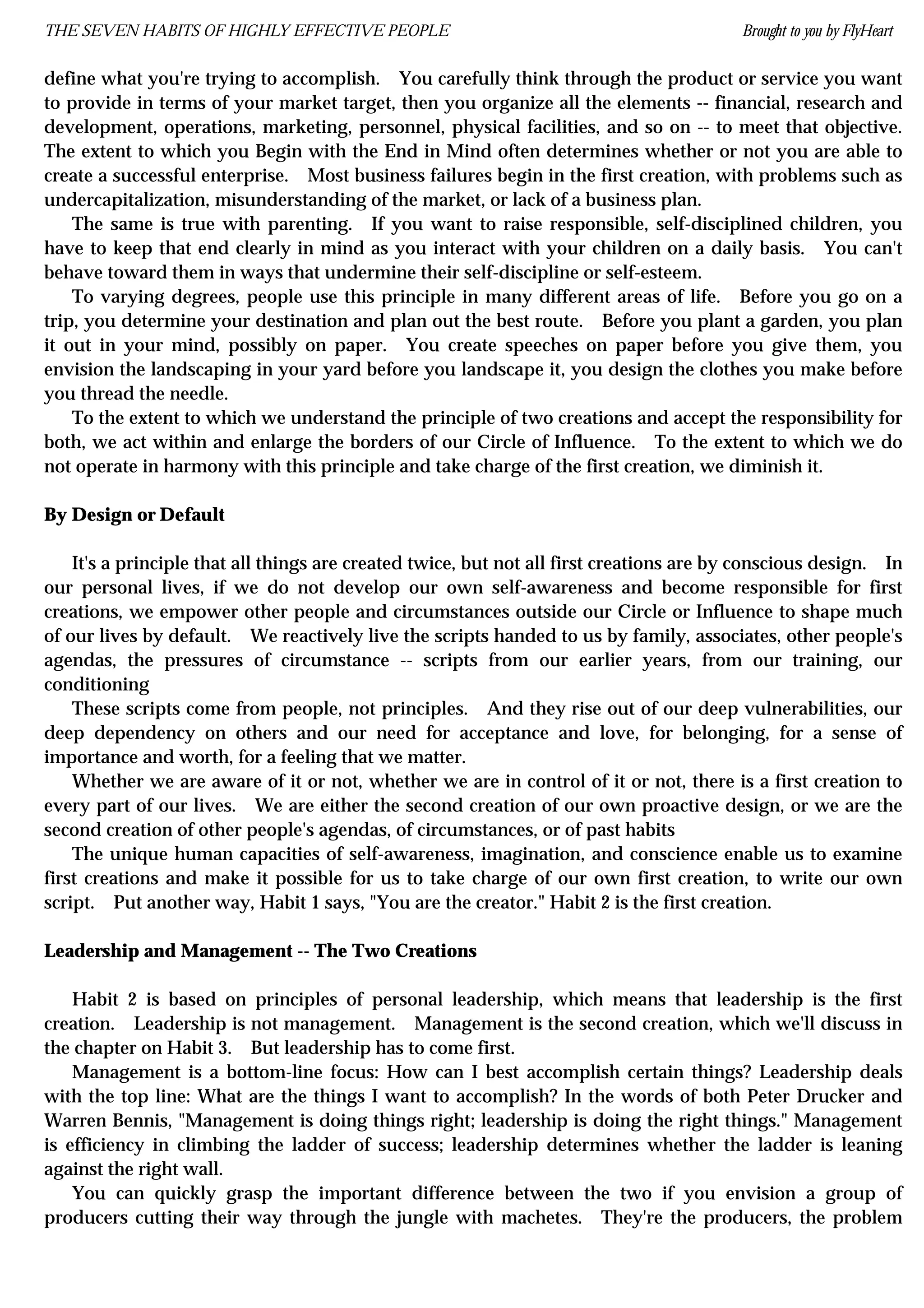 The 7 habits of highly effective people | PDF