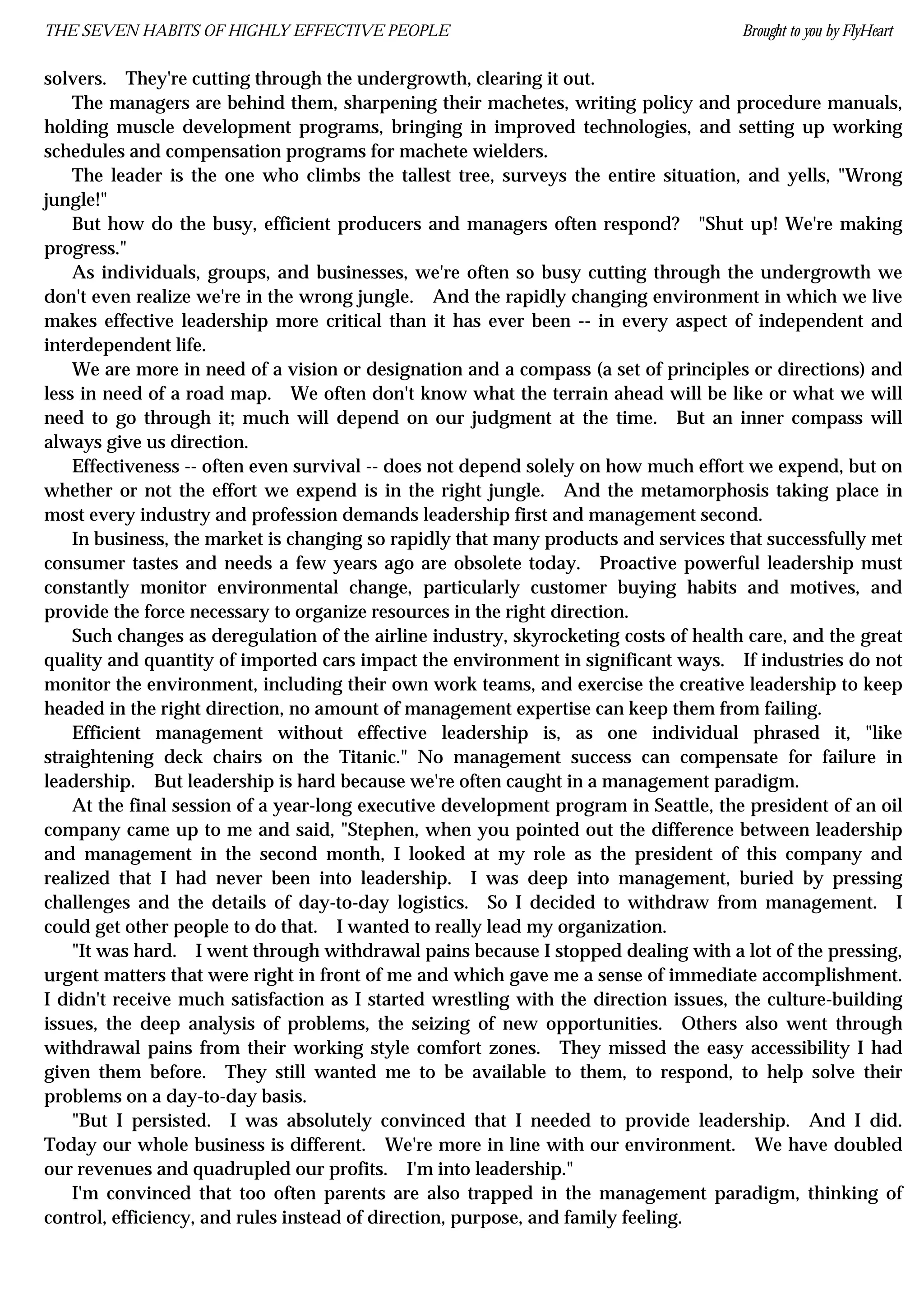 The 7 habits of highly effective people | PDF