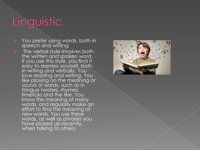 The 7 learning styles | PPTX | Hobbies & Interests