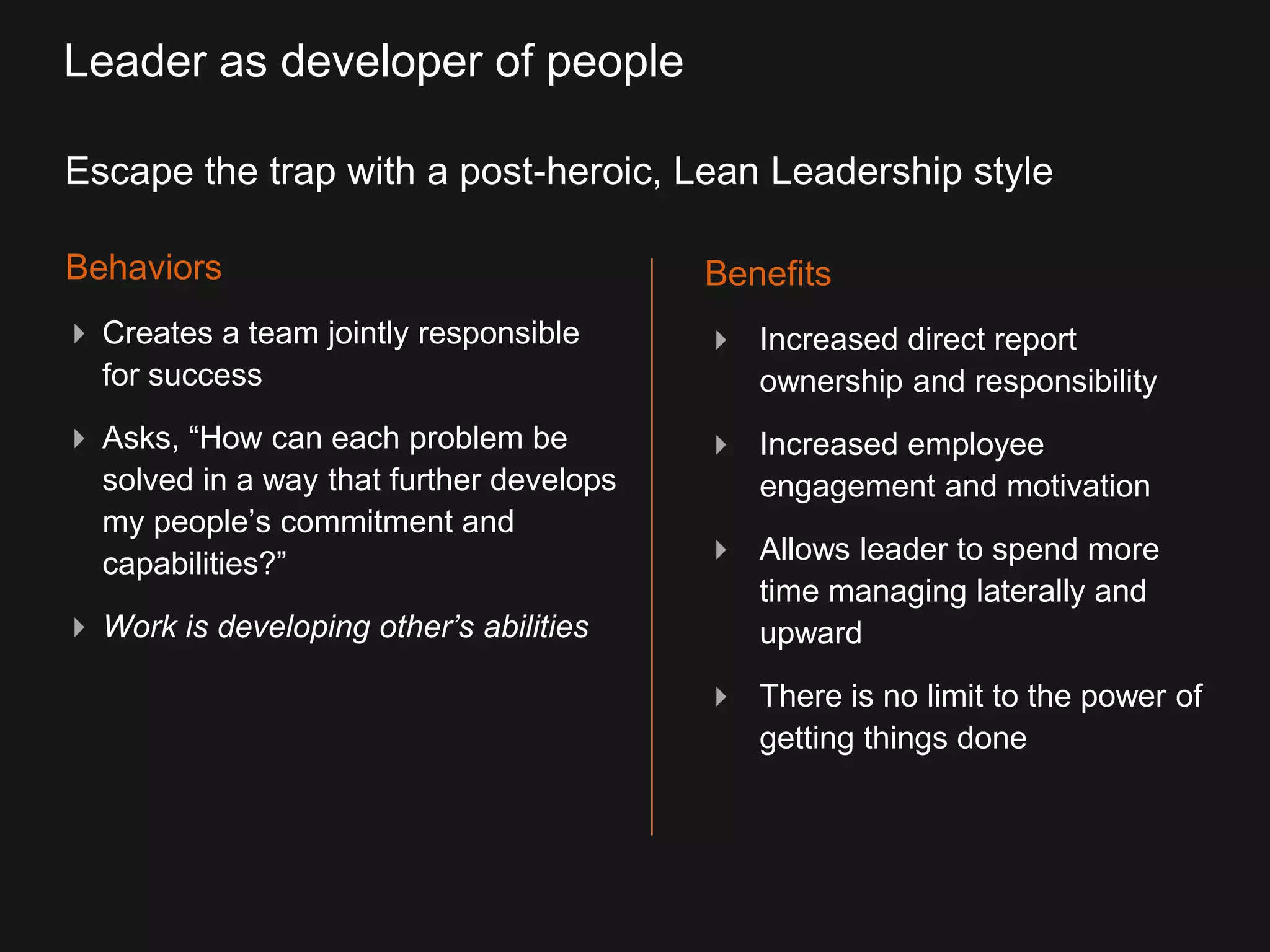 The 7 most valuable leadership behaviors for leading change | PPTX