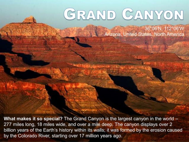 The 7 natural wonders of the world | PDF | Geography | Science