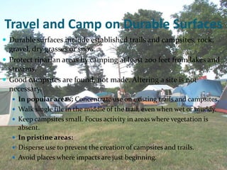 The 7 principles of leave no trace | PPTX