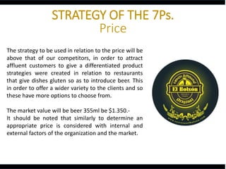 The 7 ps of marketing el bolson beer free gluten | PPT