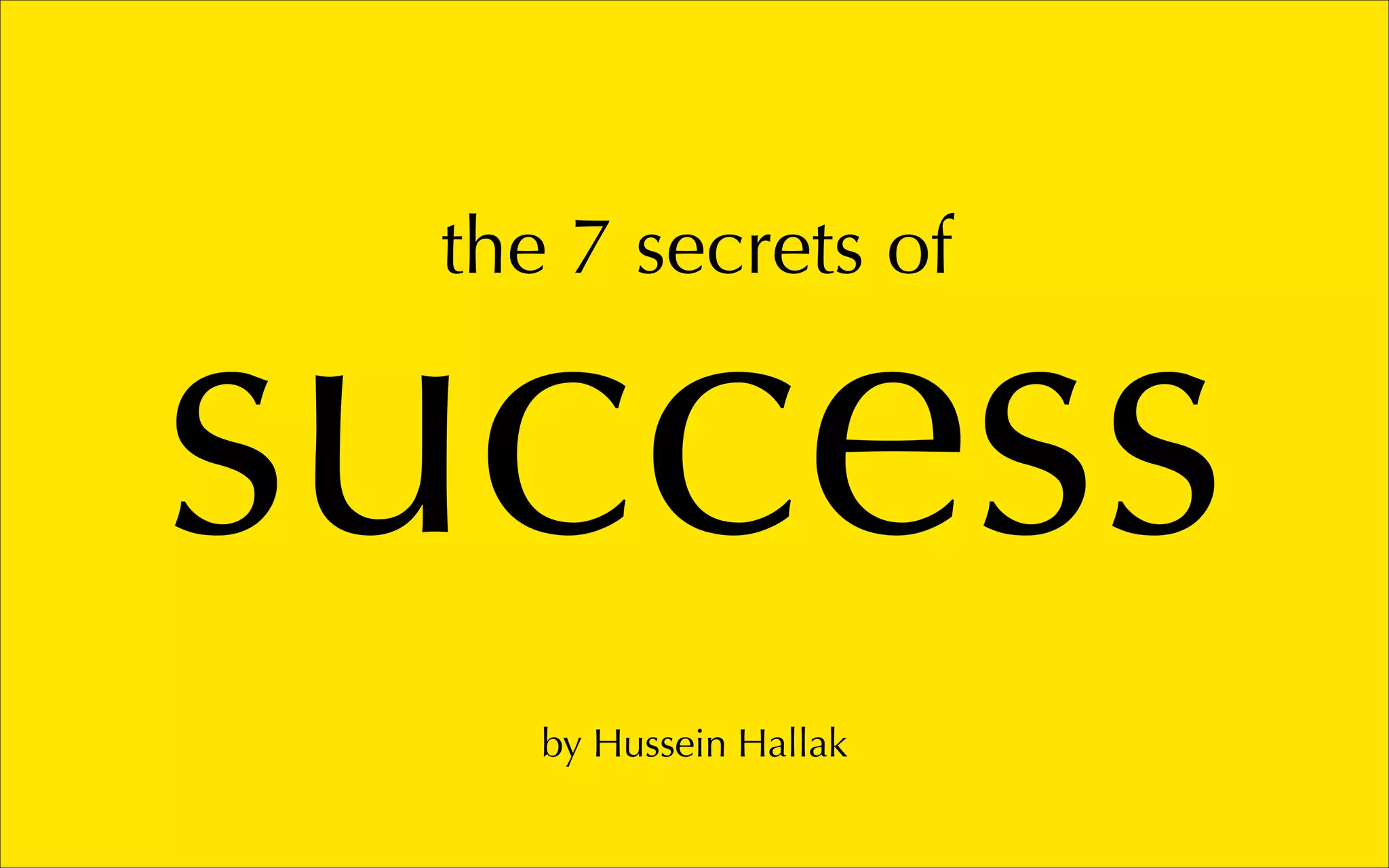 The 7 Secrets of Success | PDF