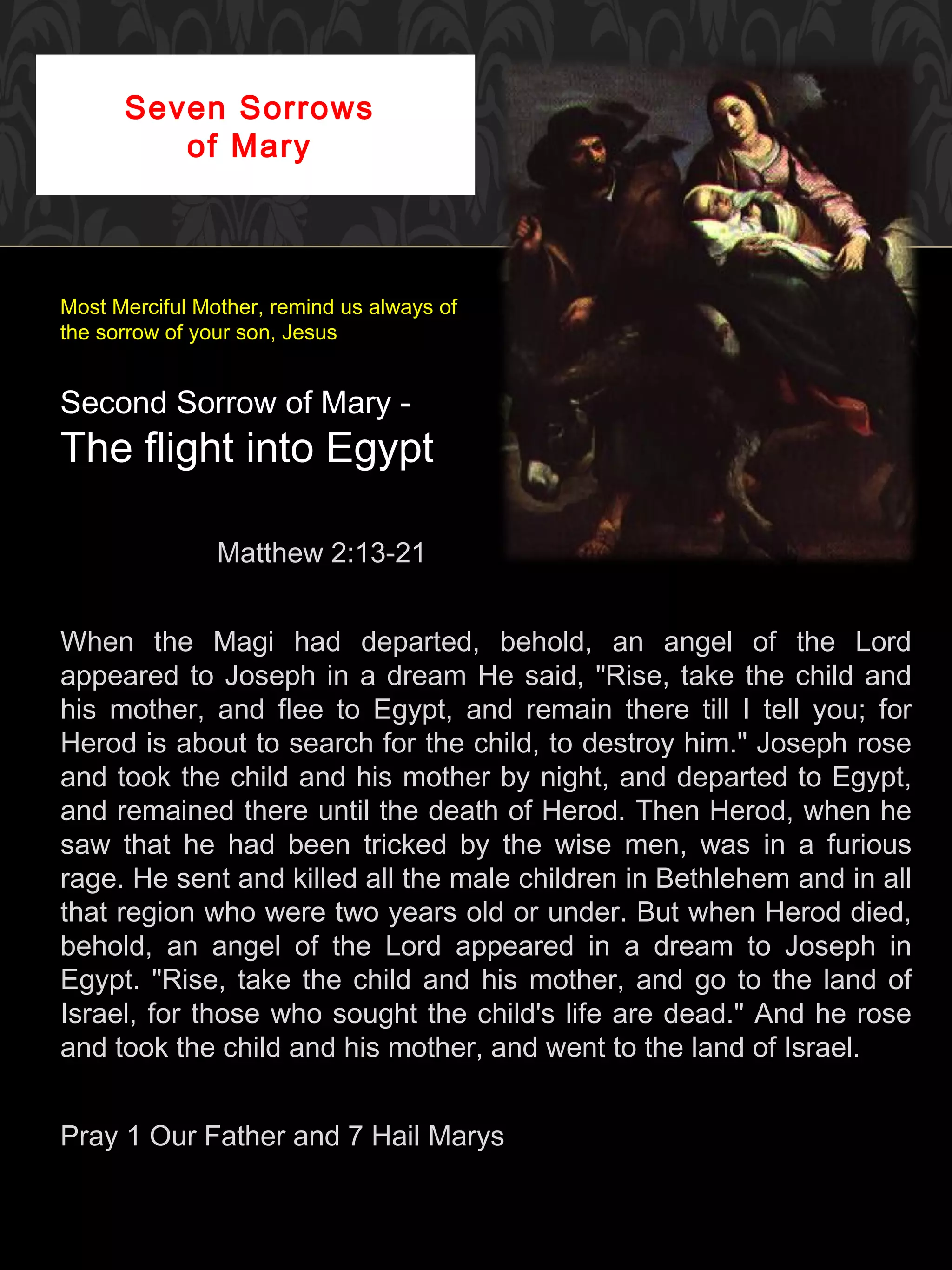 The 7 sorrows of mary | PPT