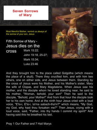 The 7 sorrows of mary | PPT
