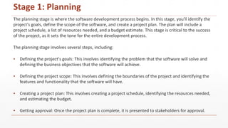 The 7 stages of the Software Development Life Cycle | PPTX