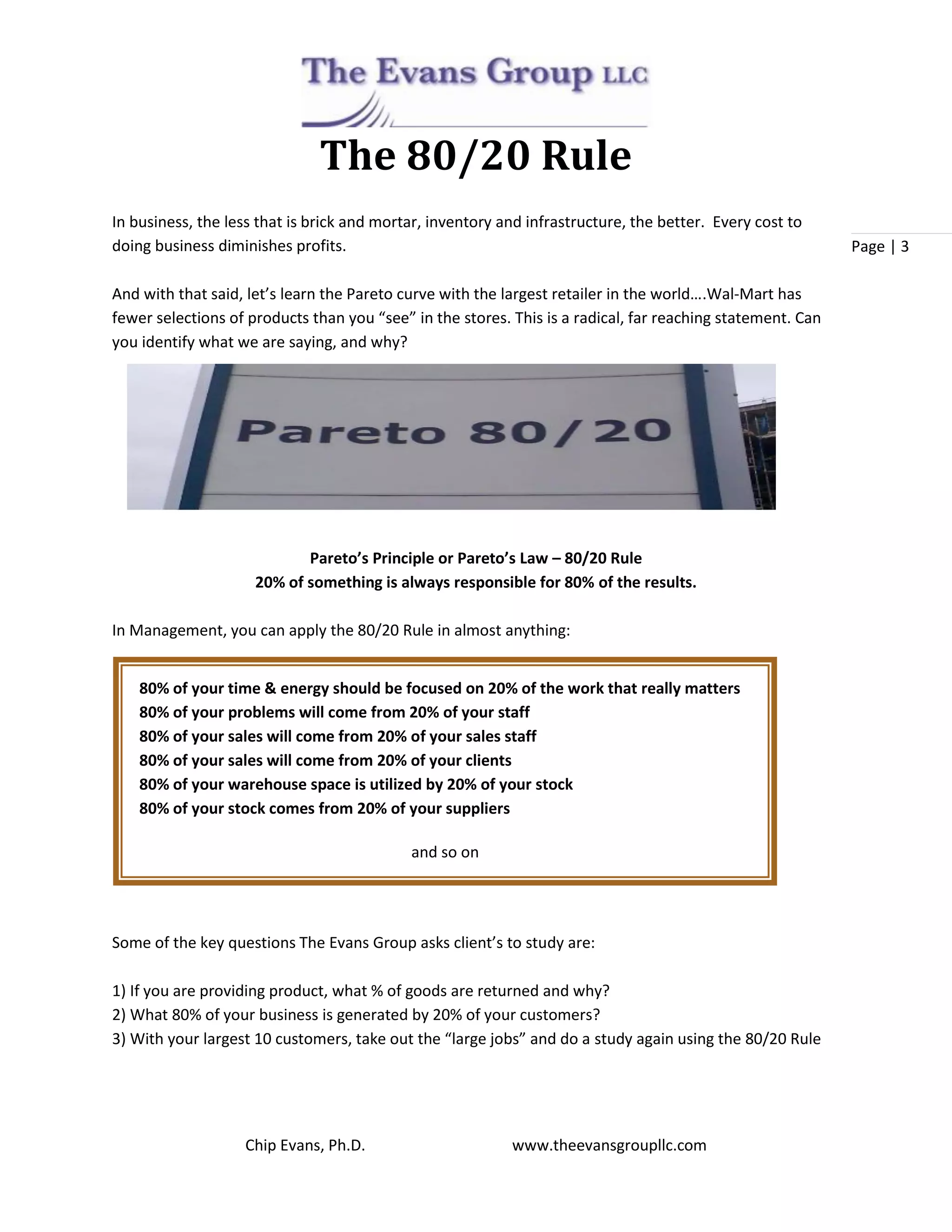 The 80 20 rule | PDF