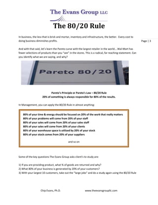 The 80 20 rule | PDF