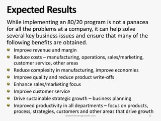 The 80/20 strategic tool | PPT