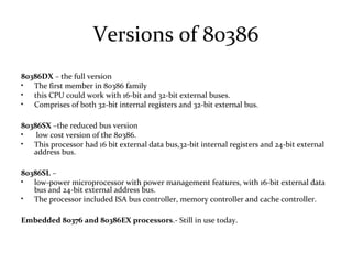 The 80386 80486 | PPT