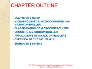The 8051 microcontroler based embedded systems | PPTX