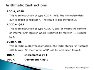 The 8051 microcontroller | PPT