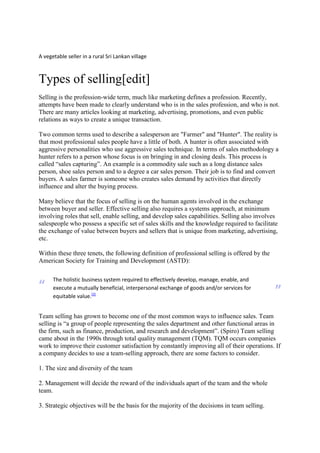 The 8 step personal selling process. process of selling | DOCX