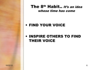 The 8 th_habit | PPT